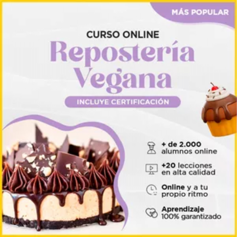 Cursos de cocina vegana y nutrición 100% vegetal